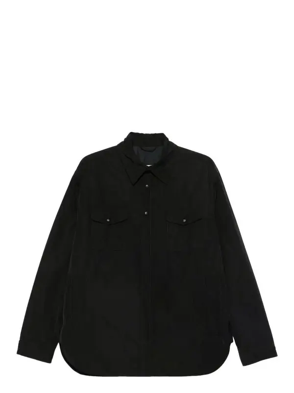 Aspesi Buttoned Flap-pocket Shirt Jacket - Black
