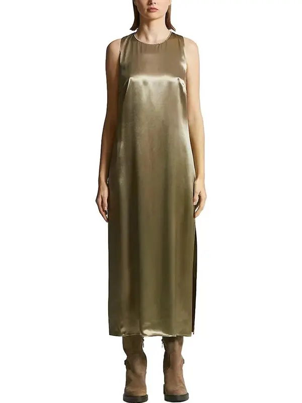 Peserico Embellished Side-split Midi Dress - Gold