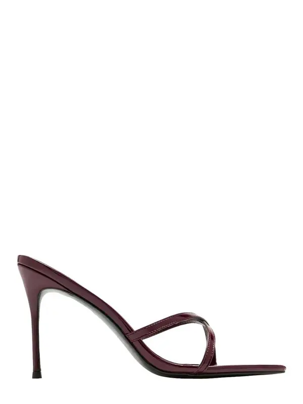 Femme La 100 Donatella Cross-strap Stiletto Sandals - Red