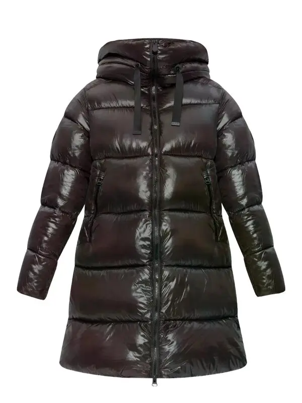SAVE THE DUCK Quilted Hooded Coat - Brown