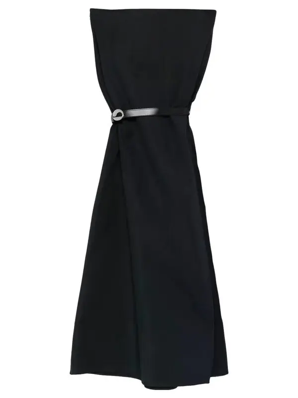 Coperni Belted Strapless Mini Dress - Black