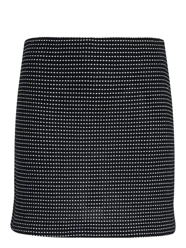 Proenza Schouler White Label Lawson Tweed Dot Mini Skirt - Black