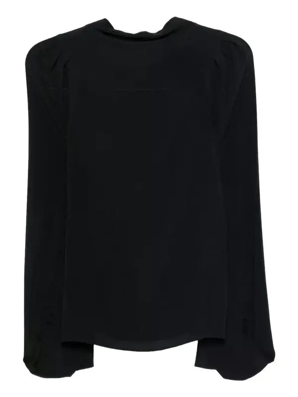 N°21 Puff-sleeve Top - Black