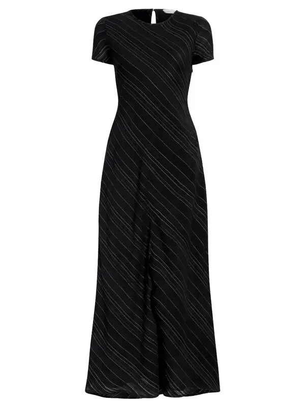 Proenza Schouler White Label Striped Maxi Dress - Black