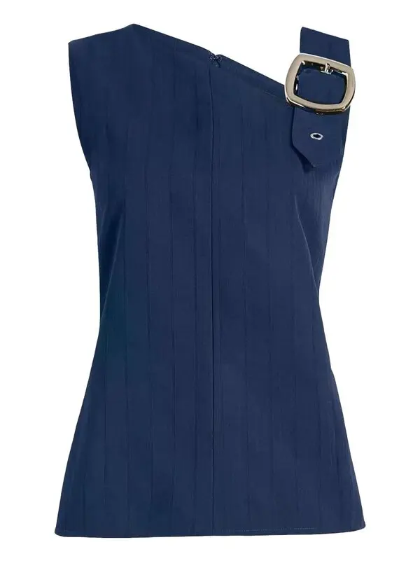 Proenza Schouler Asymmetric-neckline Buckle Top - Blue
