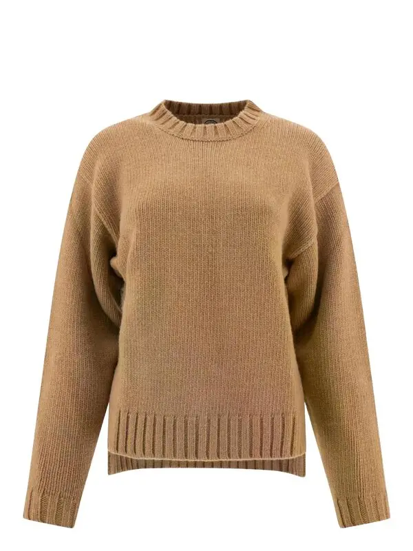 INES DE LA FRESSANGE PARIS Round-neck Merino Wool Sweater - Neutrals