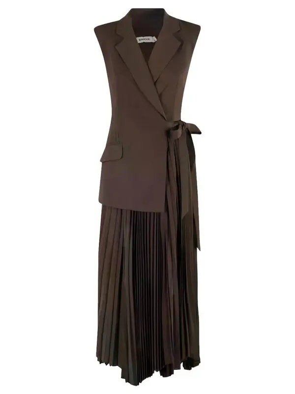 Simkhai Helena Wrap Dress - Brown