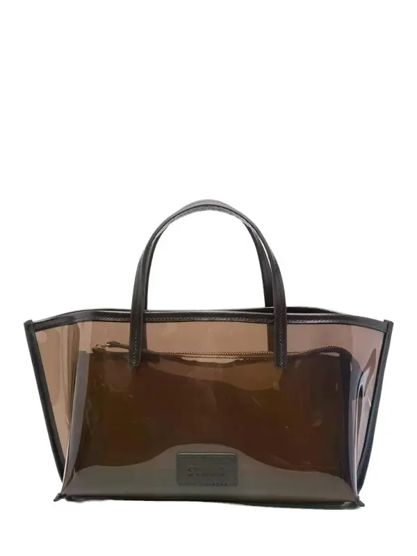 Staud Clear Tote Bag - Brown