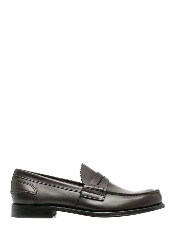 Church's Polished Leather Loafers - Brown