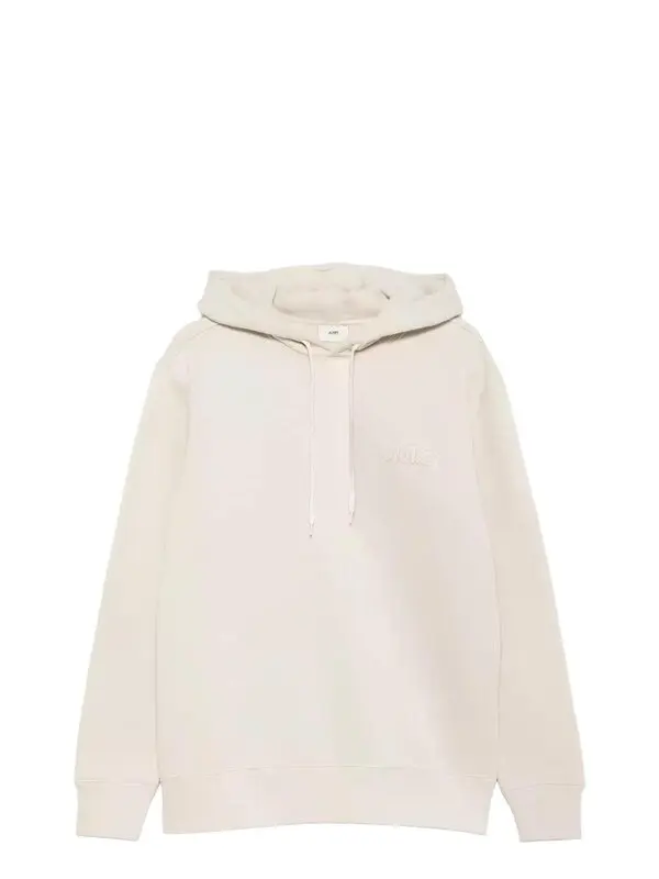AUTRY Embroidered Logo Hoodie - Neutrals