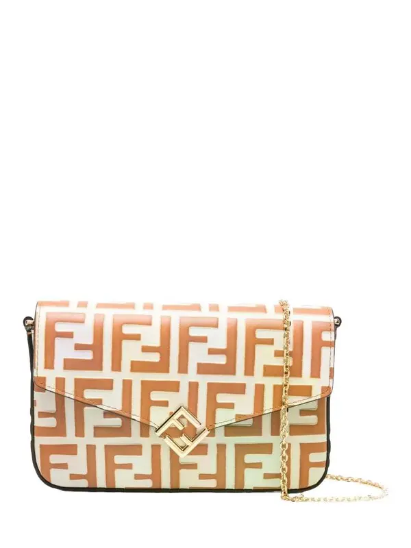 Fendi Ff Diamonds Flap Crossbody Bag - Neutrals