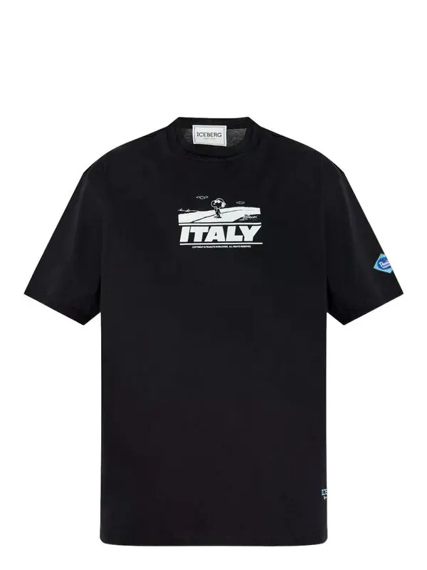 Iceberg X Peanuts Italy Graphic T-shirt - Black