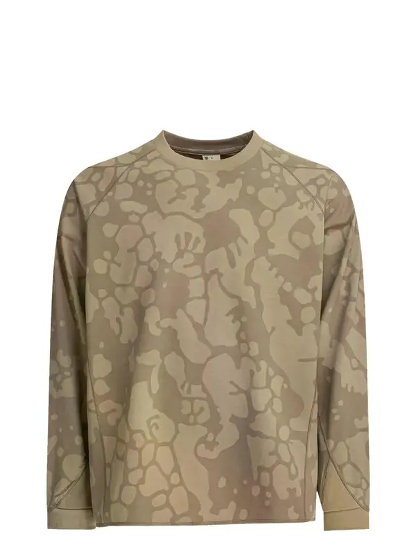 GOLDWIN Abstract-print Crew-neck Sweatshirt - Neutrals
