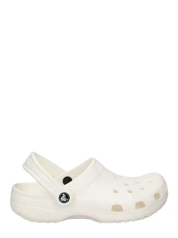 CROCS Perforated Heel-strap Clogs - White