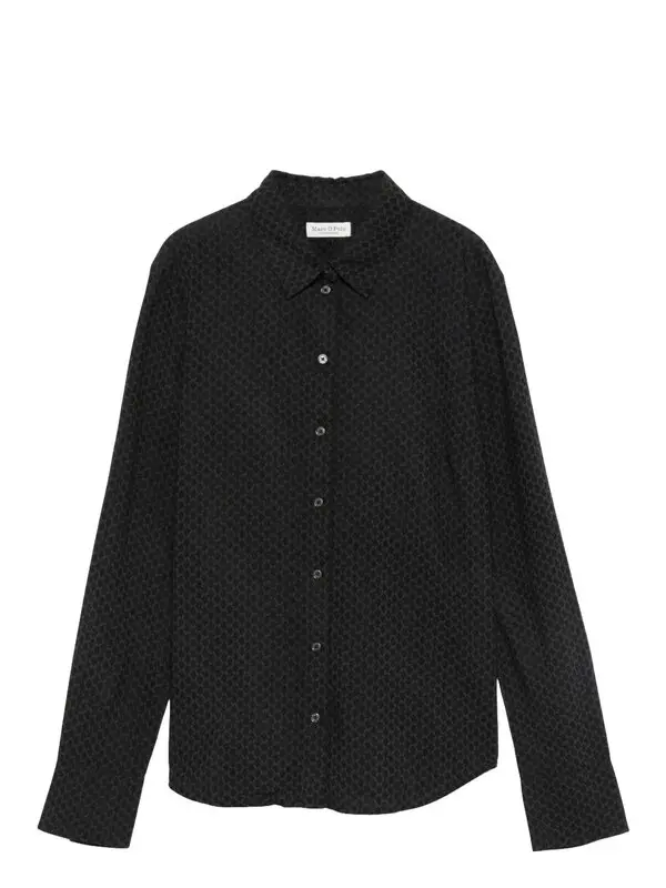 Marc O'polo Geometric Print Shirt - Black