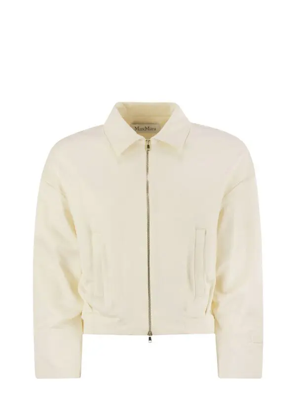 Max Mara Argenta Cropped Sweatshirt - White