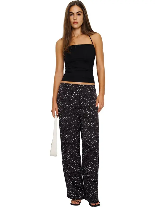 REFORMATION Joni Knit Top - Black