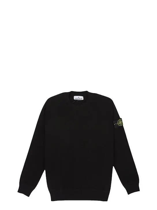 Stone Island Loose Fit Crewneck Sweatshirt - Black