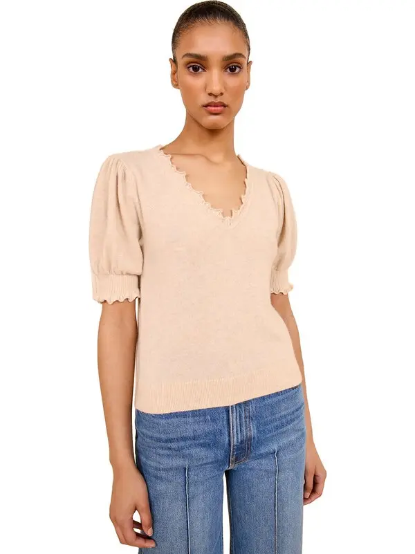 Ulla Johnson Polline Short Sleeve Top - Melange