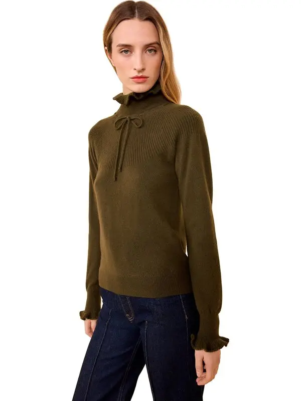 Ulla Johnson Maisie Cashmere Turtleneck - Hunter