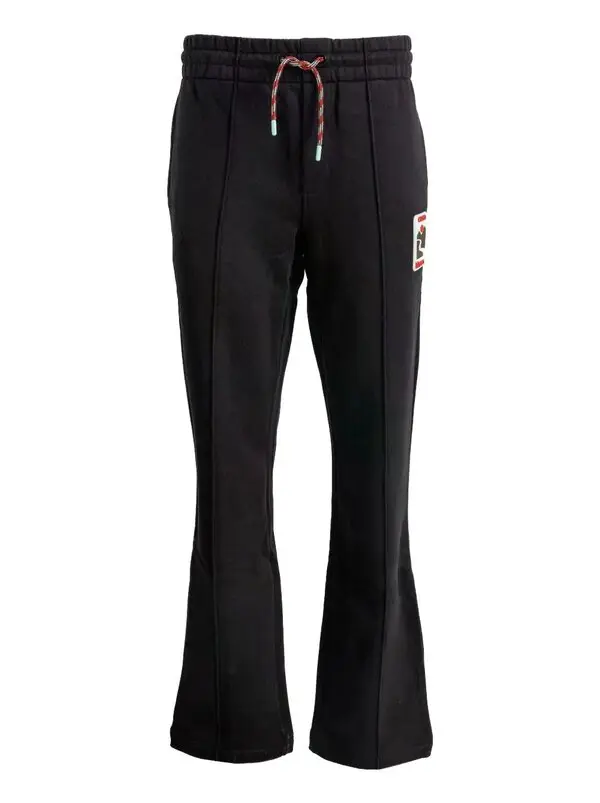 Casablanca Panelled Drawstring Trousers - Black