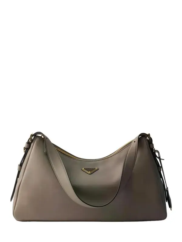 Prada Leather Shoulder Bag - Grey
