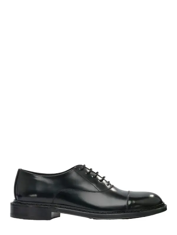 STURLINI FIRENZE Cap-toe Lace-up Derby Shoes - Black
