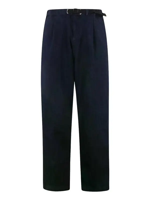 WHITE SAND Pleated Front Trousers - Blue