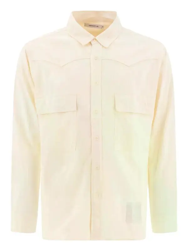 NONNATIVE Cotton-silk Blend Shirt - Neutrals