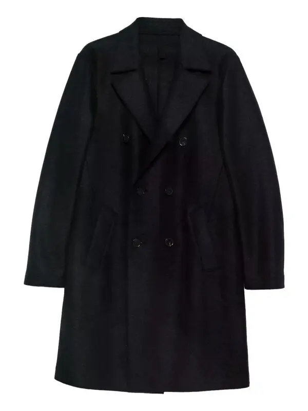 Harris Wharf London Double-breasted Wool Coat - Blue