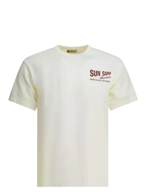 SUN SURF Logo-print T-shirt - White