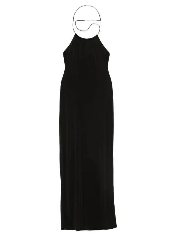 Coperni Halter-neck Maxi Dress - Black