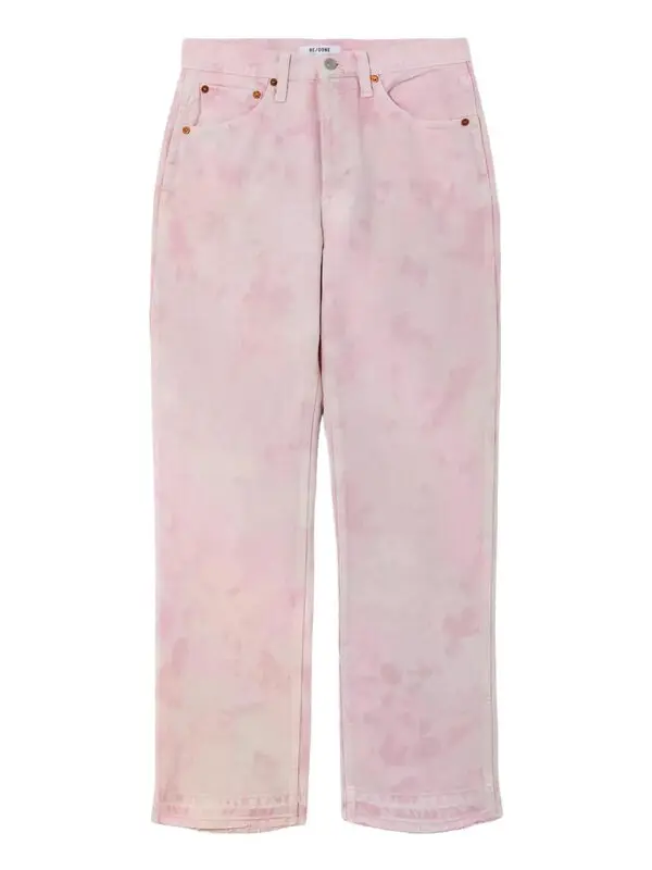 RE/DONE 90s High-rise Tie-dye Jeans - Pink