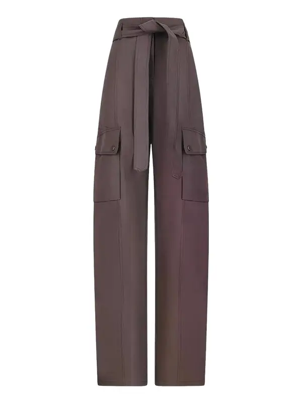 Andamane Belted Cargo Trousers - Brown