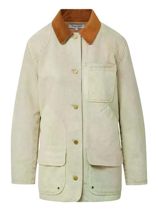 Veronica Beard Corduroy-collar Jacket - Neutrals