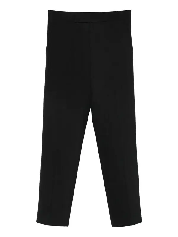 Alberta Ferretti Straight Trousers - Black