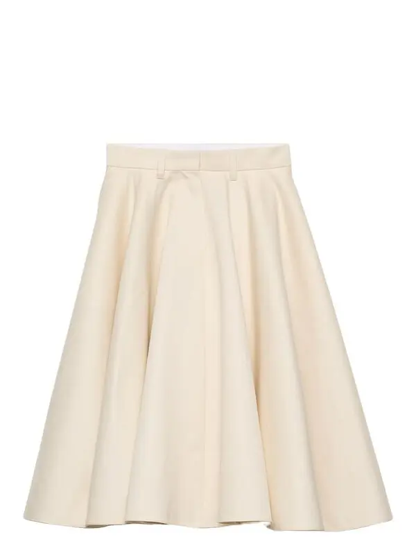 Prada A-line Midi Skirt - Naturale