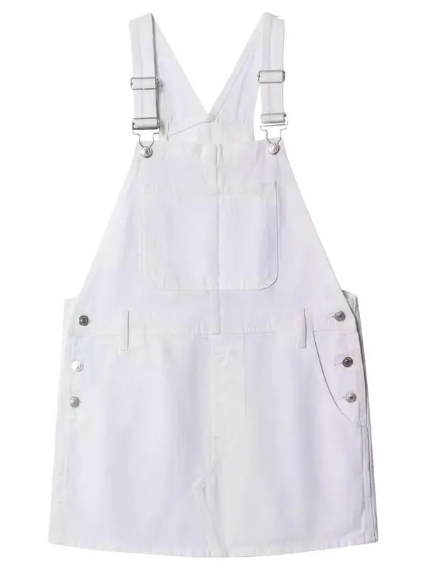 RE/DONE Straps Pocket Mini Dress - White