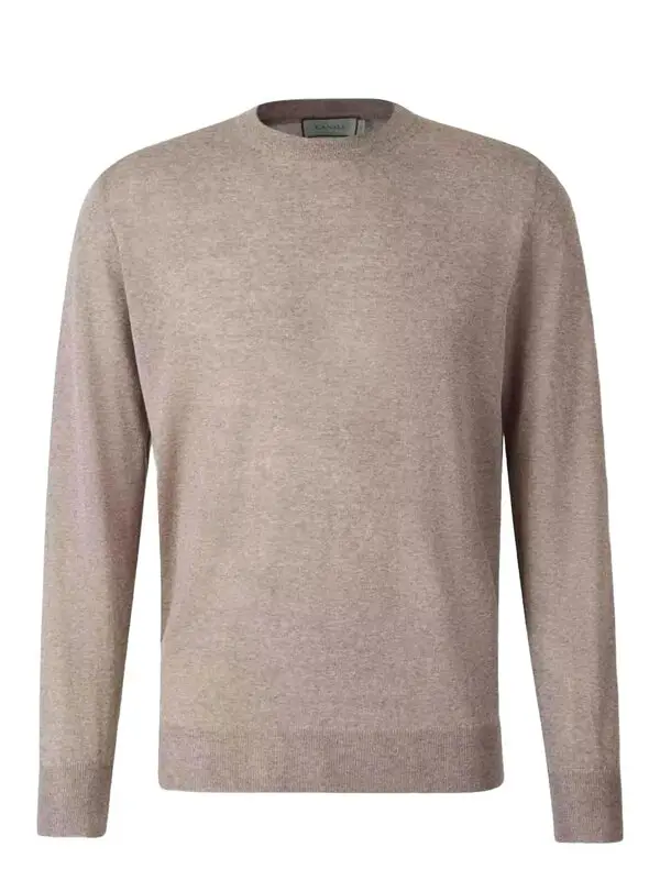 Canali Round-neck Sweater - Neutrals