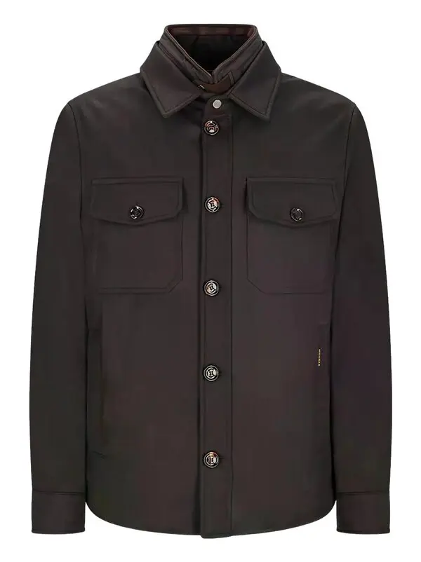 MOORER Button-fastening Flap-pocket Jacket - Brown