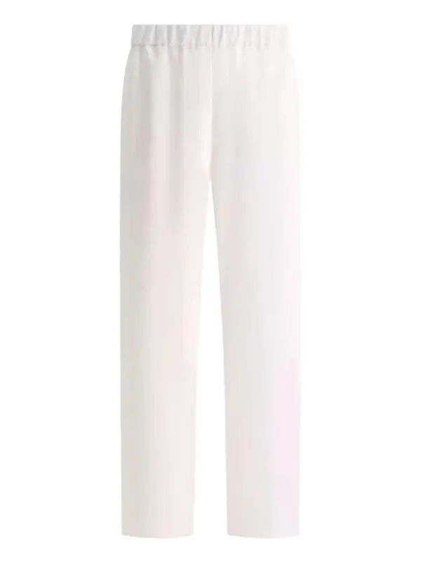 F.IT Elastic-waist Trousers - White