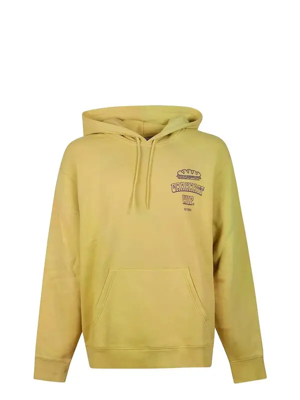 Carhartt Work In Progress Logo-print Hoodie - Yellow