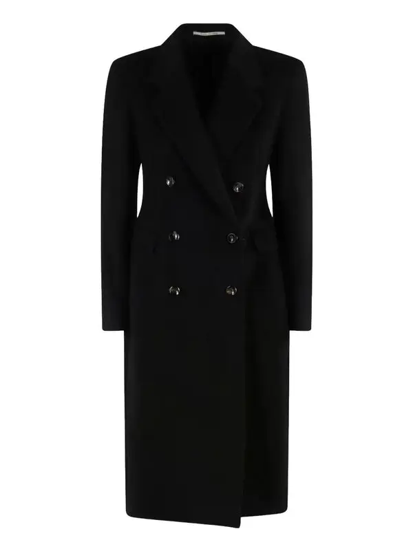 Tagliatore Double-breasted Wool Coat - Black