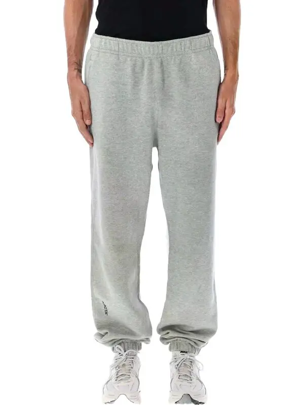Nike Elastic-cuff Fleece Track Pants - Grey