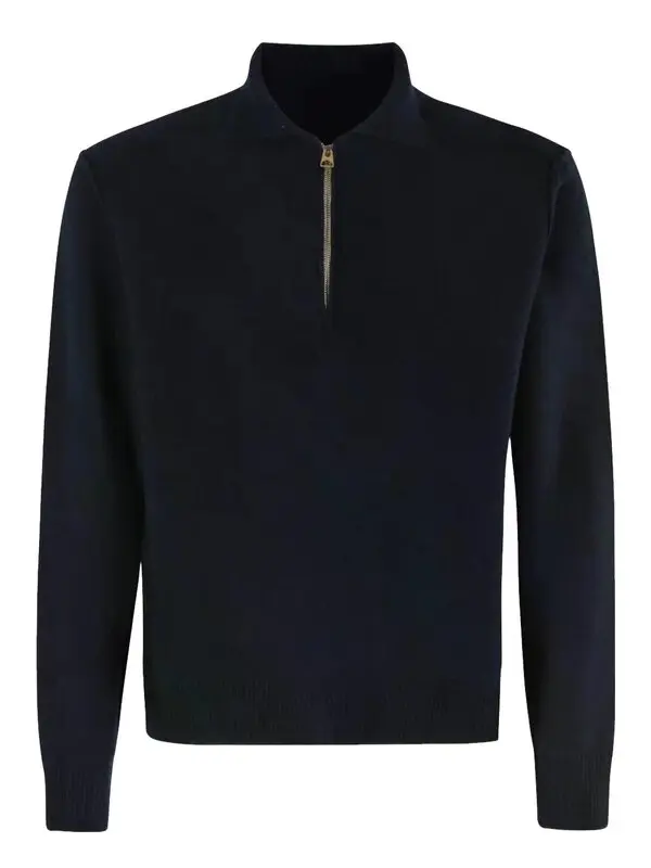 FORTELA Half-zip Fastening Sweater - Blue