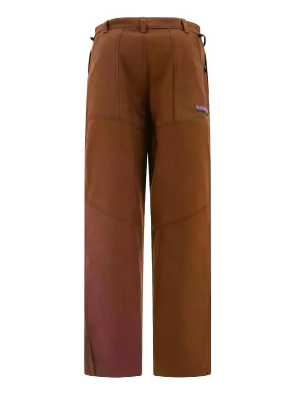 RAYON VERT Panelled Cotton Trousers - Brown