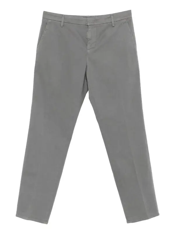DONDUP Slash-pocket Cotton Chinos - Grey