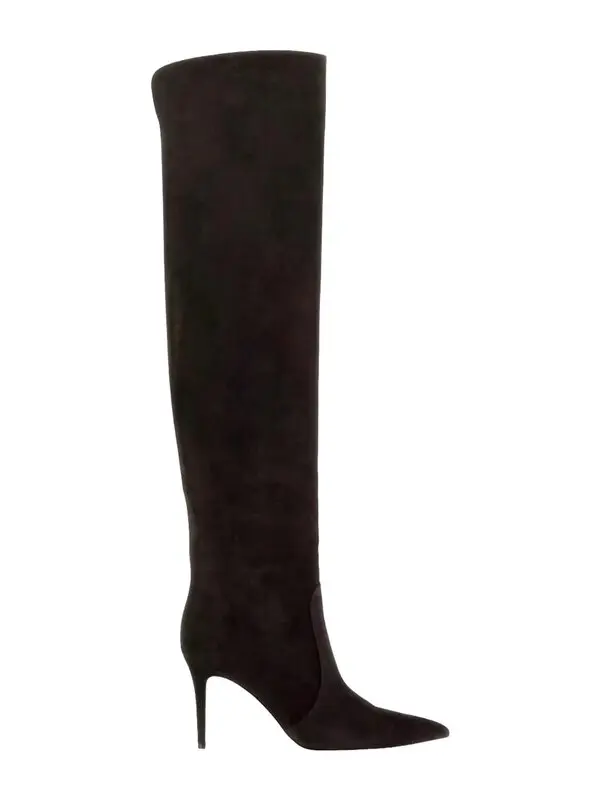 GIANVITO ROSSI 90mm Hansen Suede Boots - Brown