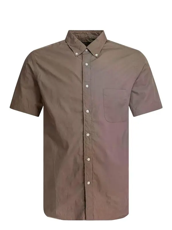 BEAMS Short-sleeve Pocket Shirt - Brown