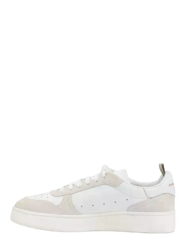 Officine Creative Perforated Suede Leather Trainers - White